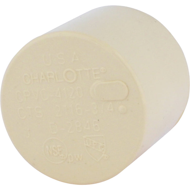 Charlotte Pipe 3/4 In. Slip Solvent Weld CPVC Cap – Hemlock Hardware