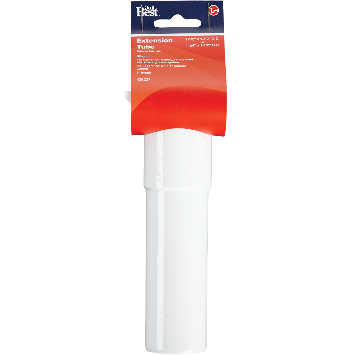 Do it 1-1/2 In. x 6 In. White Plastic Extension Tube – Hemlock Hardware