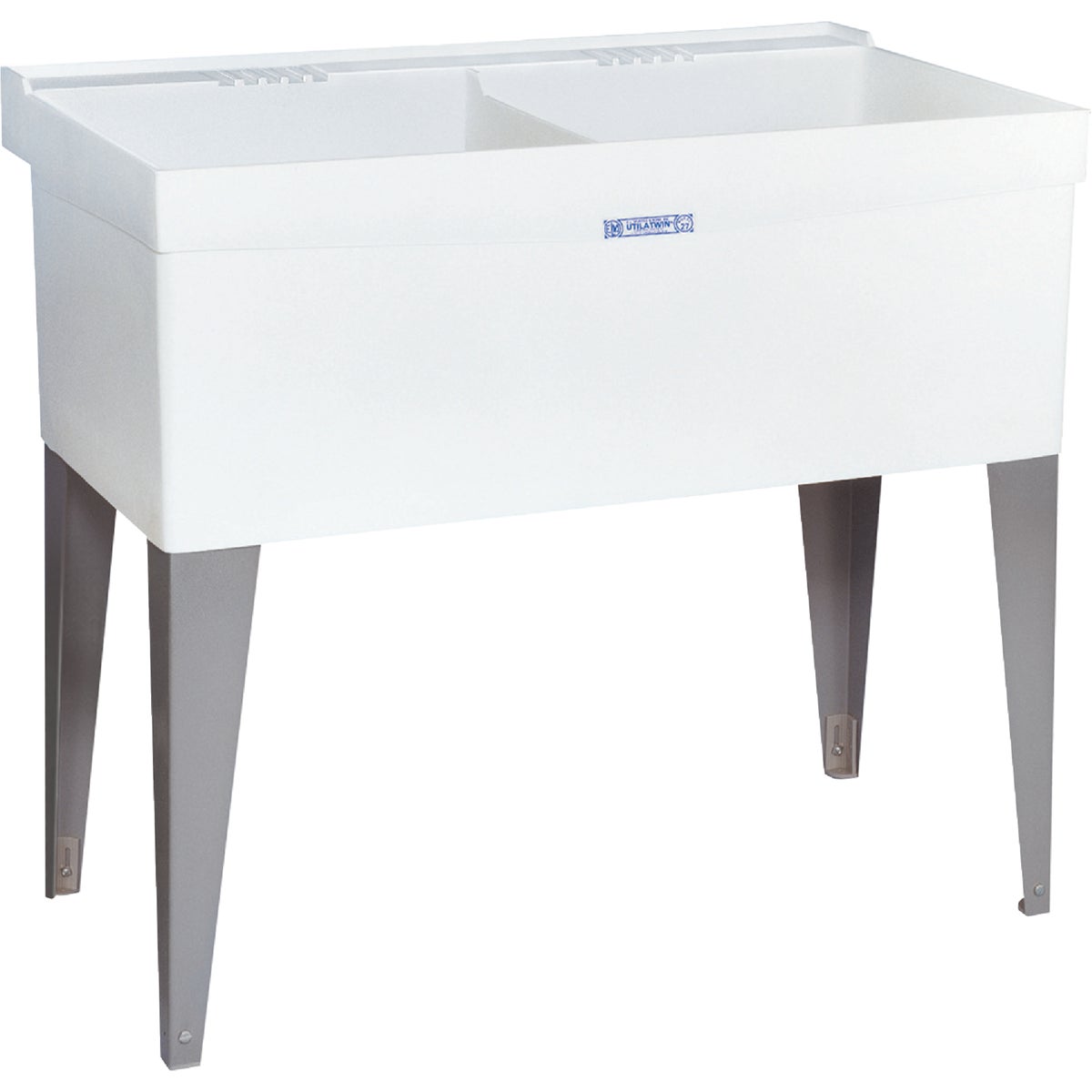 Mustee Utilatwin 38 Gallon 40 In. W x 24 In. L Double Laundry Tub ...