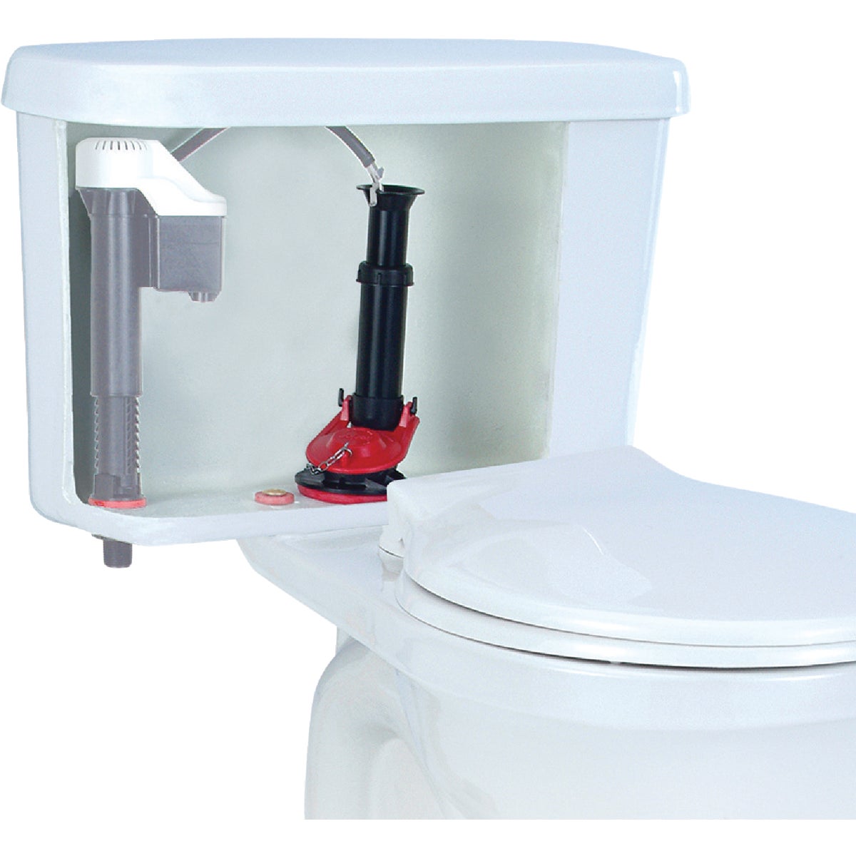 Korky 3 to 5 GPF Adjustable Flush Valve and Premium Flapper Kit ...