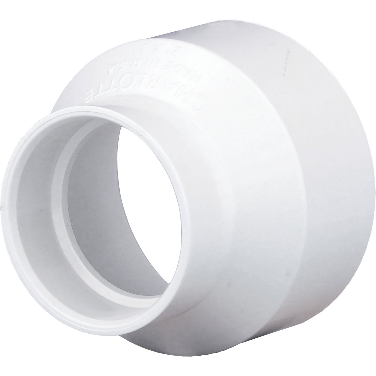 Charlotte Pipe 3 In. Hub x 2 In. Hub Schedule 40 DWV Reducing PVC Coup ...