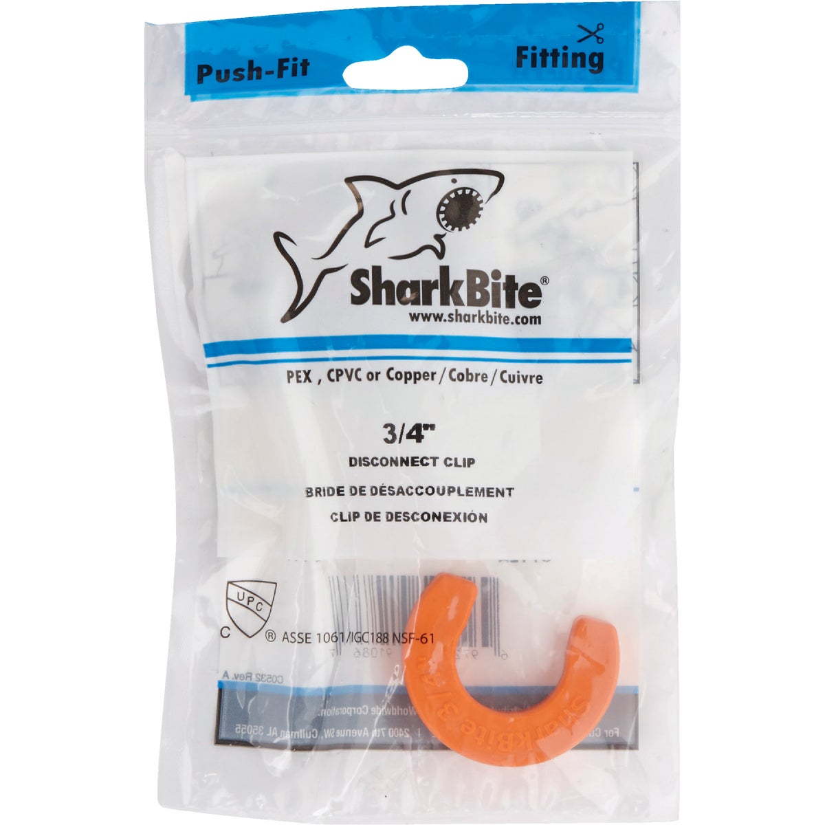 SharkBite 3/4 In. Plastic Disconnect Clip – Hemlock Hardware