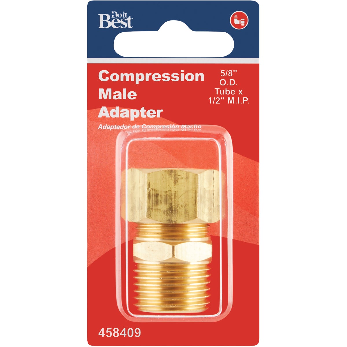 Do it 5/8 In. x 1/2 In. Brass Male Union Compression Adapter – Hemlock ...