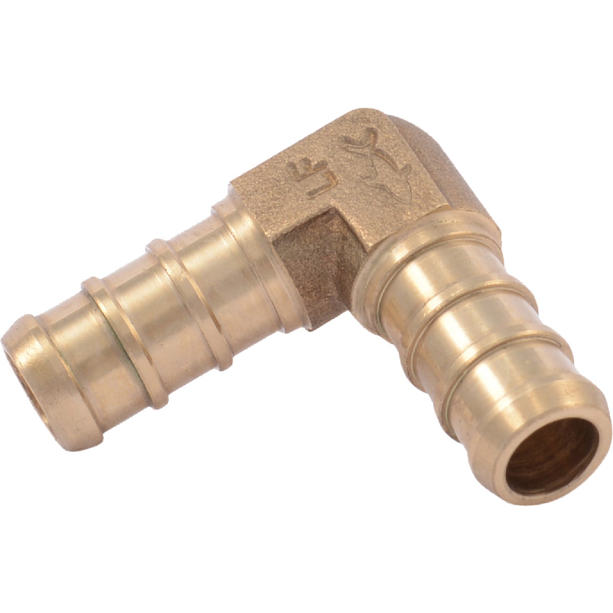 SharkBite 3/8 In. x 3/8 In. Barb 90 Deg. Brass PEX Elbow (1/4 Bend ...