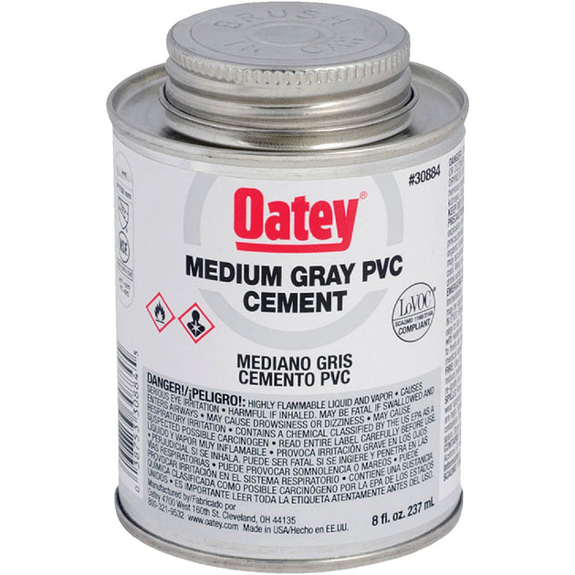 Oatey Medium Gray PVC Cement – Hemlock Hardware