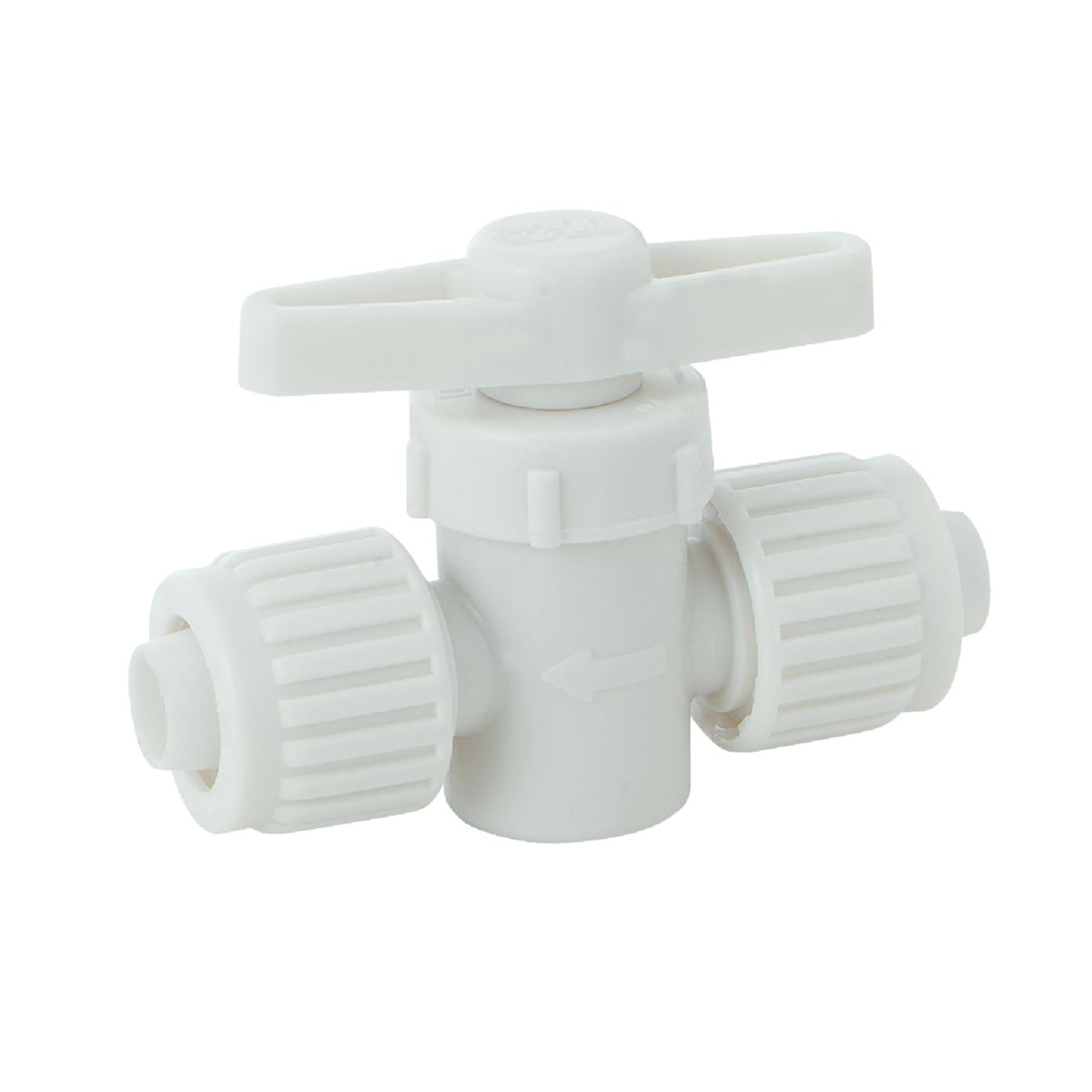 Flair-it 1/2 In. PEX x 1/2 In. PEX Plastic White Straight Stop Valve ...