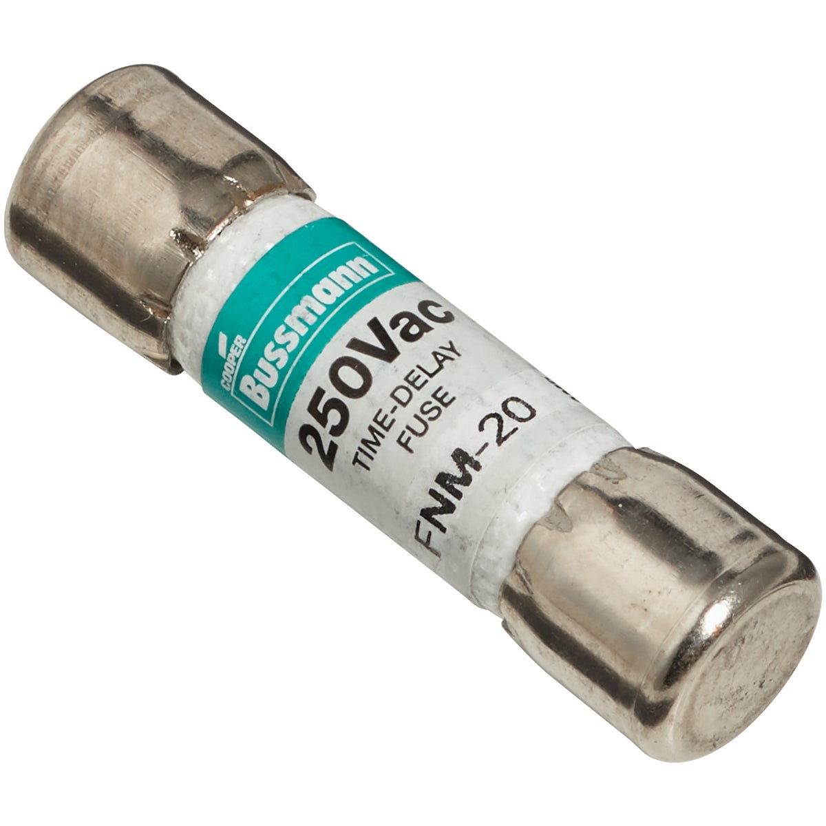 Bussmann 20A Fusetron FNM Cartridge General Purpose Time Delay Cartrid ...