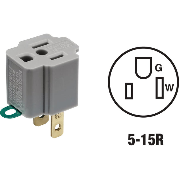 Leviton Grounding Cube Tap Outlet Adapter – Hemlock Hardware