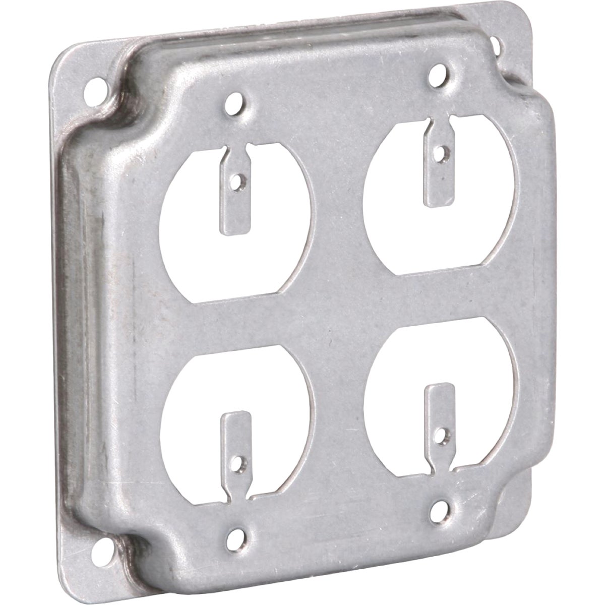 Raco 2-Duplex Receptacles 4 In. x 4 In. Square Device Cover – Hemlock ...