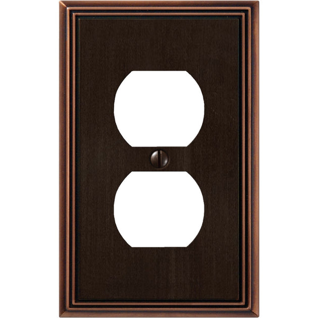 Amerelle Metro Line Cast Metal Outlet Wall Plate – Hemlock Hardware