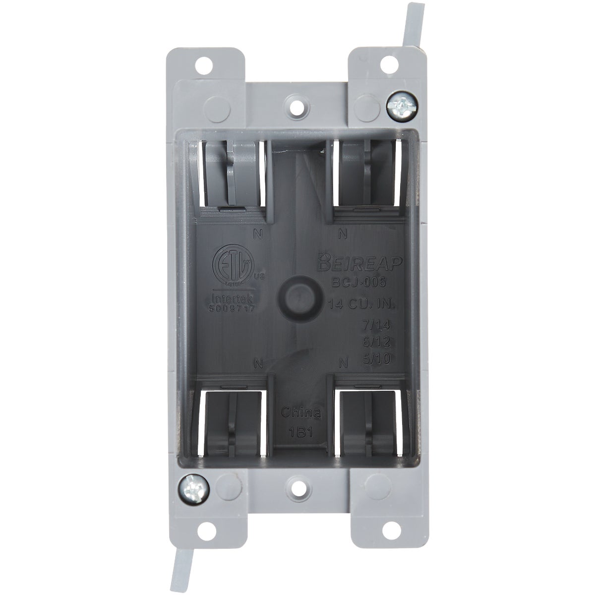 1-Gang PVC Molded Old Work Wall Electrical Box, 14 Cu. In. – Hemlock ...