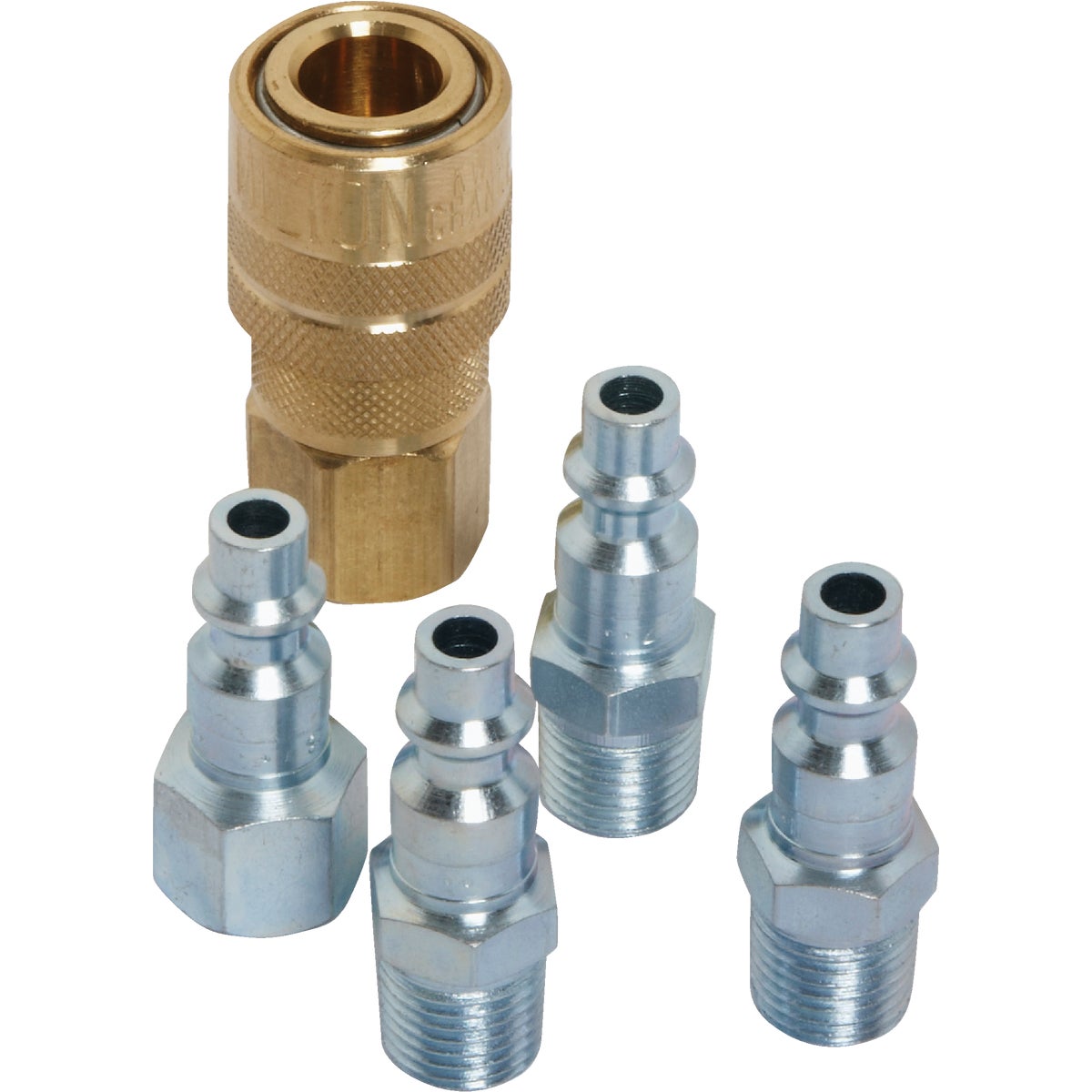 Milton 1/4 In. M-Style Coupler and Plug Kit, (5-Piece) – Hemlock Hardware