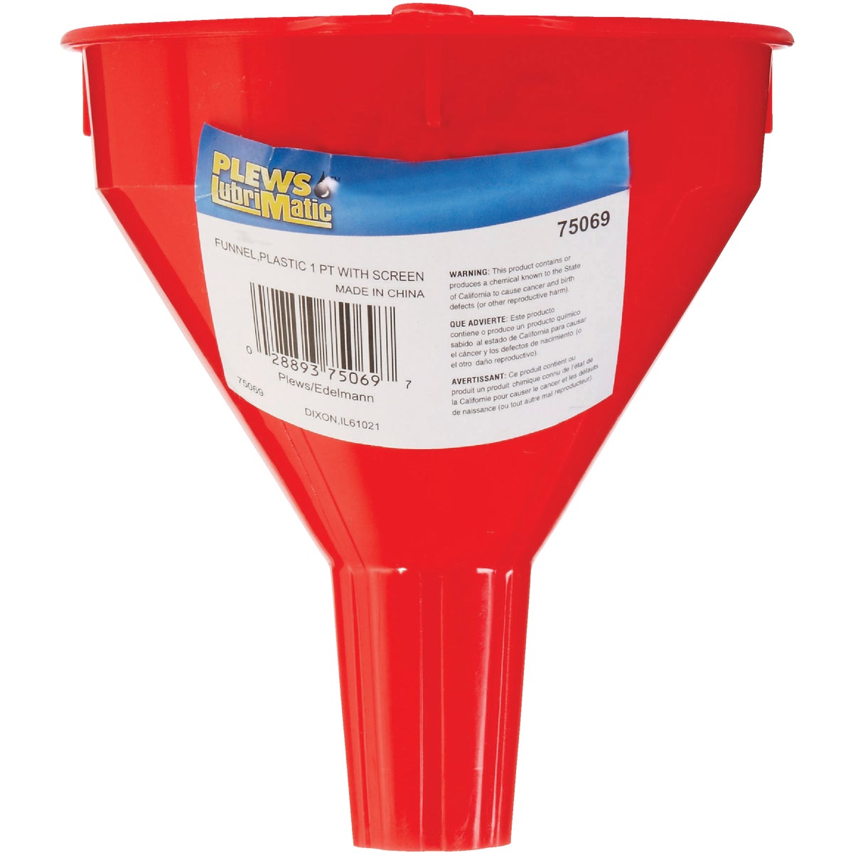 Plews LubriMatic 1 Pt. Plastic All-Purpose Funnel – Hemlock Hardware