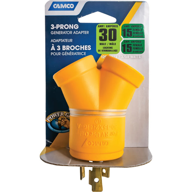 Camco Power Grip Y RV Generator Adapter – Hemlock Hardware