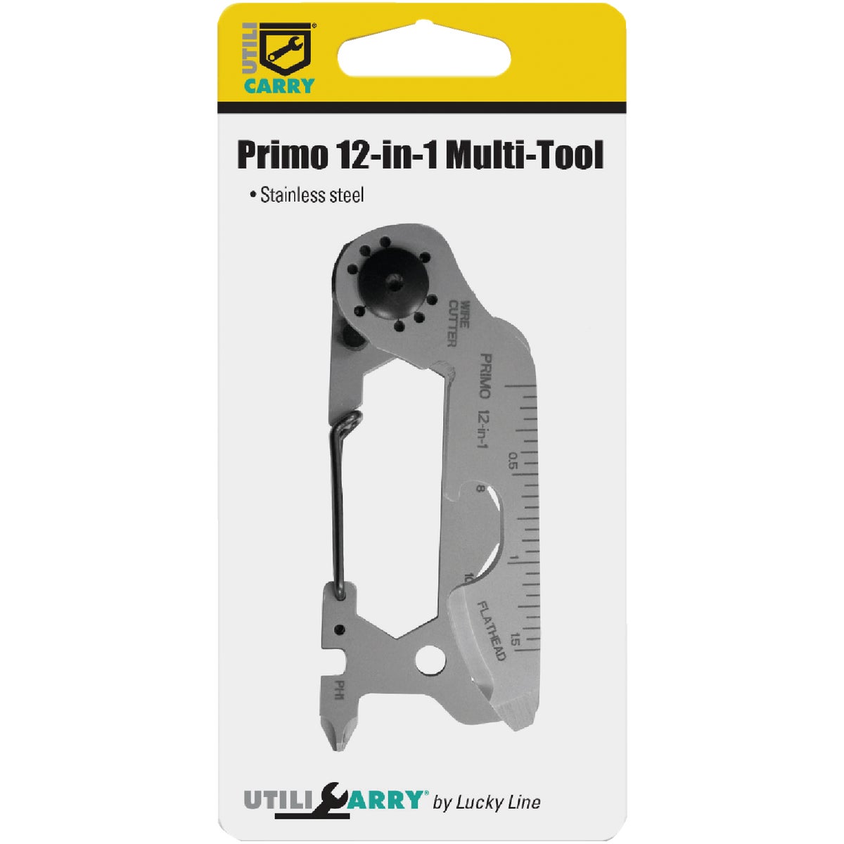 Lucky Line Utilicarry Primo 12-in-1 Stainless Steel Multi-Tool ...