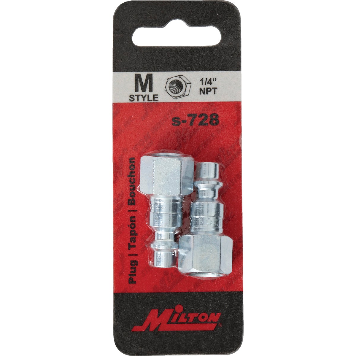 Milton M-Style 1/4" Female NPT Plug (2-Pack) – Hemlock Hardware