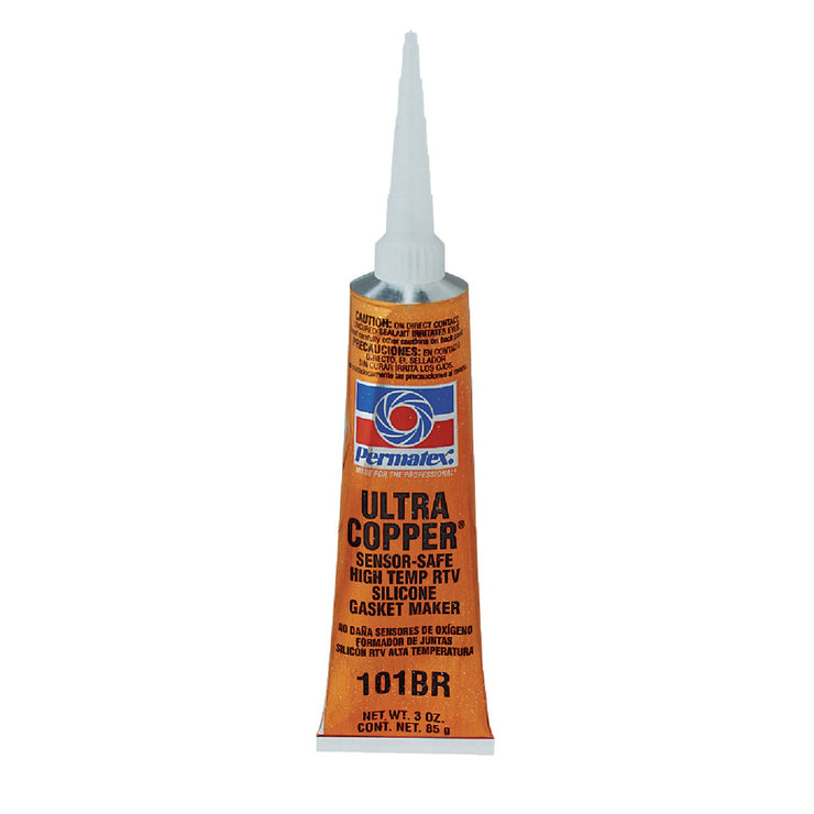 Permatex 3 Oz. Ultra Copper High-Temp RTV Silicone Gasket – Hemlock ...