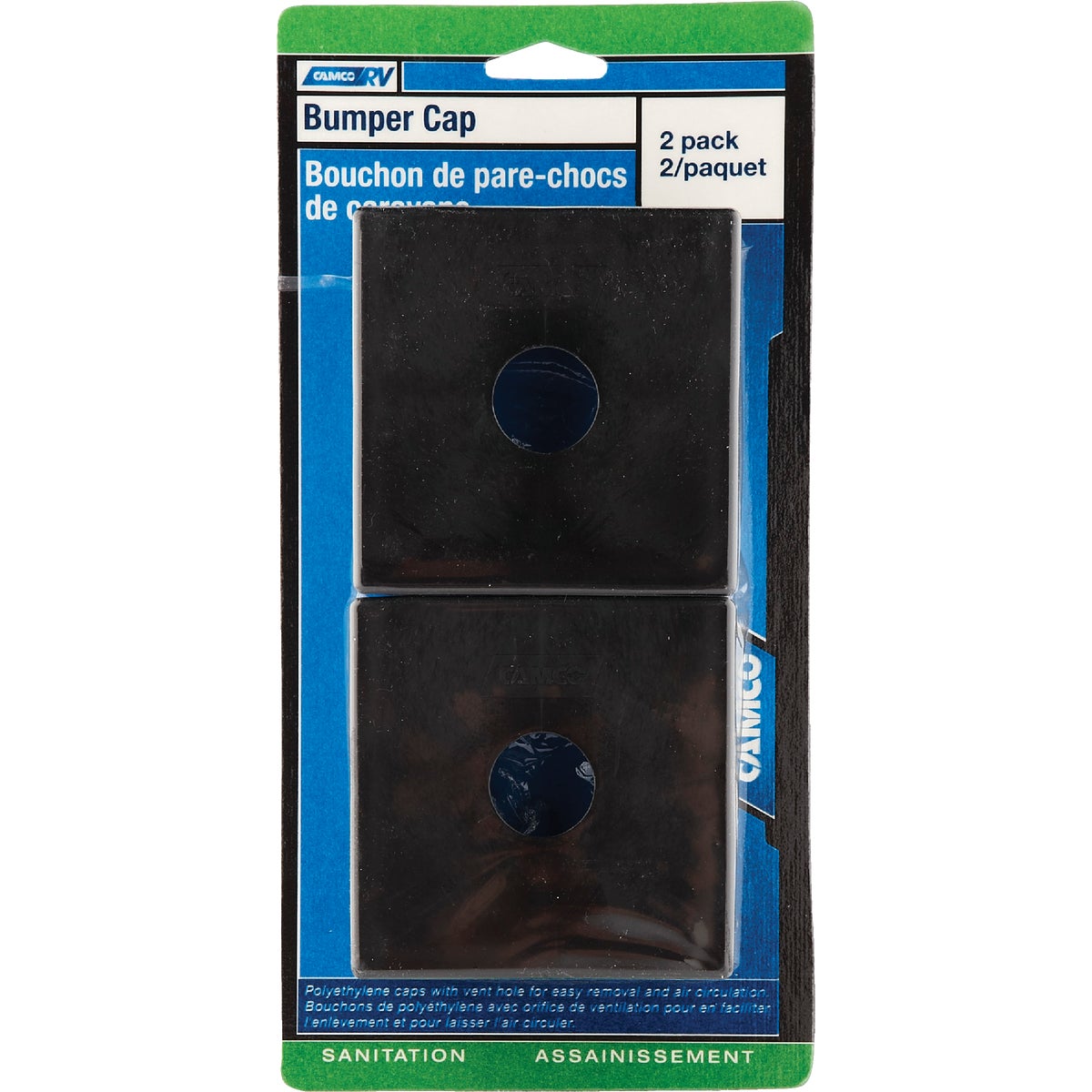 Camco 4 In. Polyethylene RV Bumper Cap, (2-Pack) – Hemlock Hardware