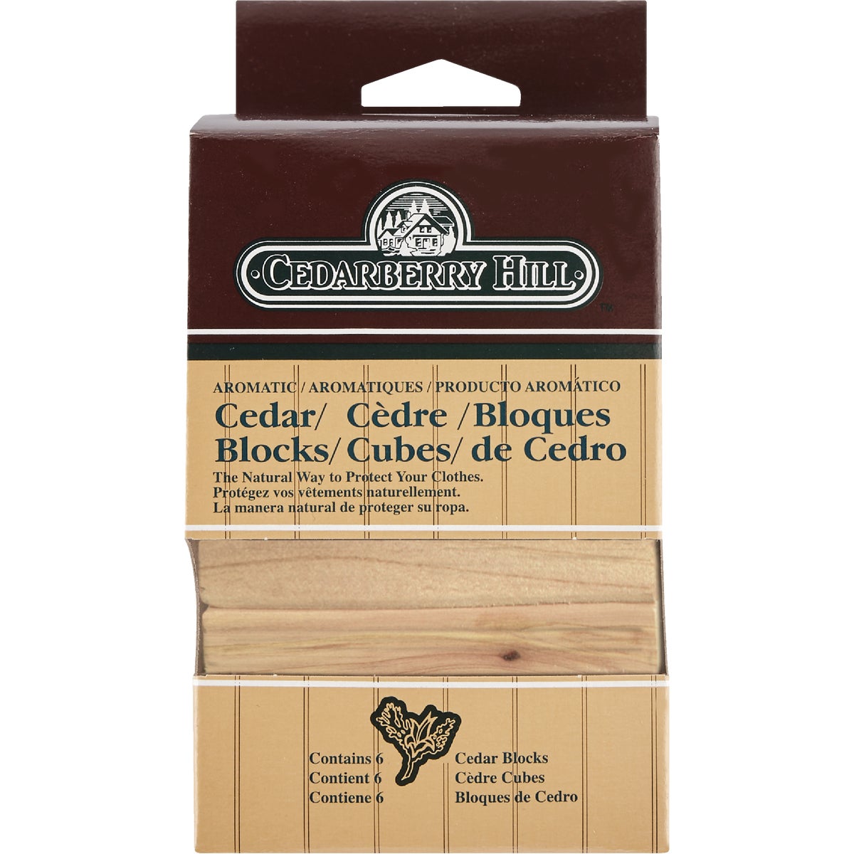 Cedarberry Hill Aromatic Cedar 3 In. W. x 2.125 In. H. x .69 In. D. Ce ...