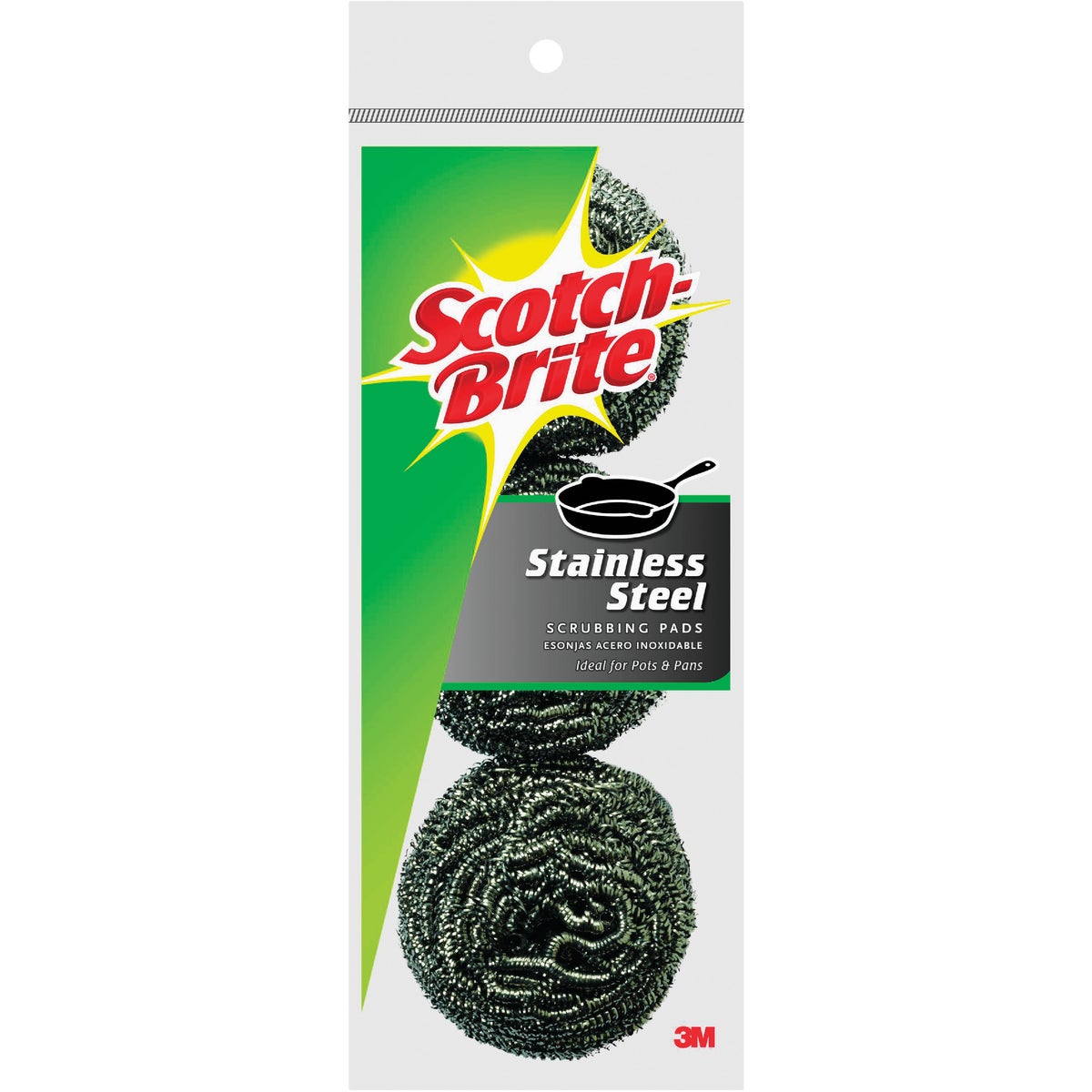 3M Scotch-Brite Stainless Steel Scouring Pad (3-Count) – Hemlock Hardware