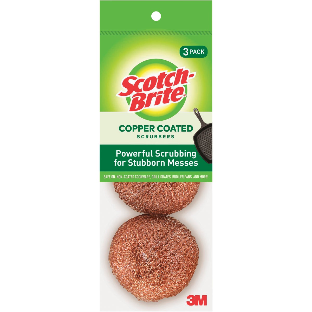 Scotch-Brite Copper Coated Scouring Pad (3 Count) – Hemlock Hardware