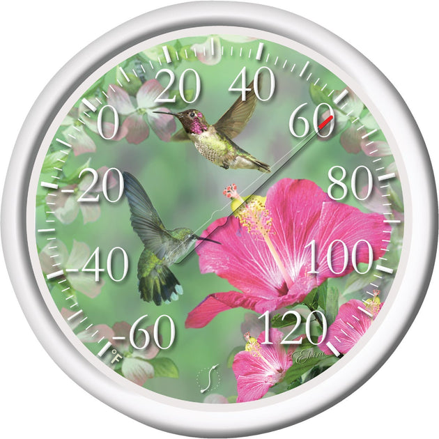 Taylor Image Gallery Hummingbird Dial Outdoor Wall Thermometer ...