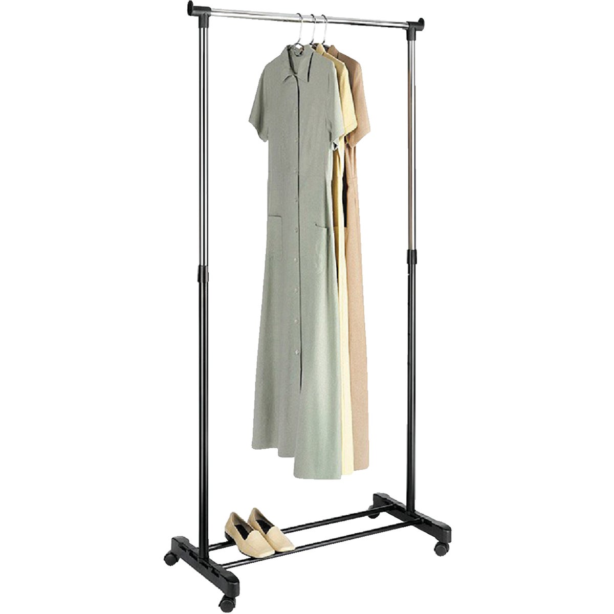 Whitmor Adjustable 16-3/4 In. x 43 In. to 72 In. Garment Rack – Hemlock ...