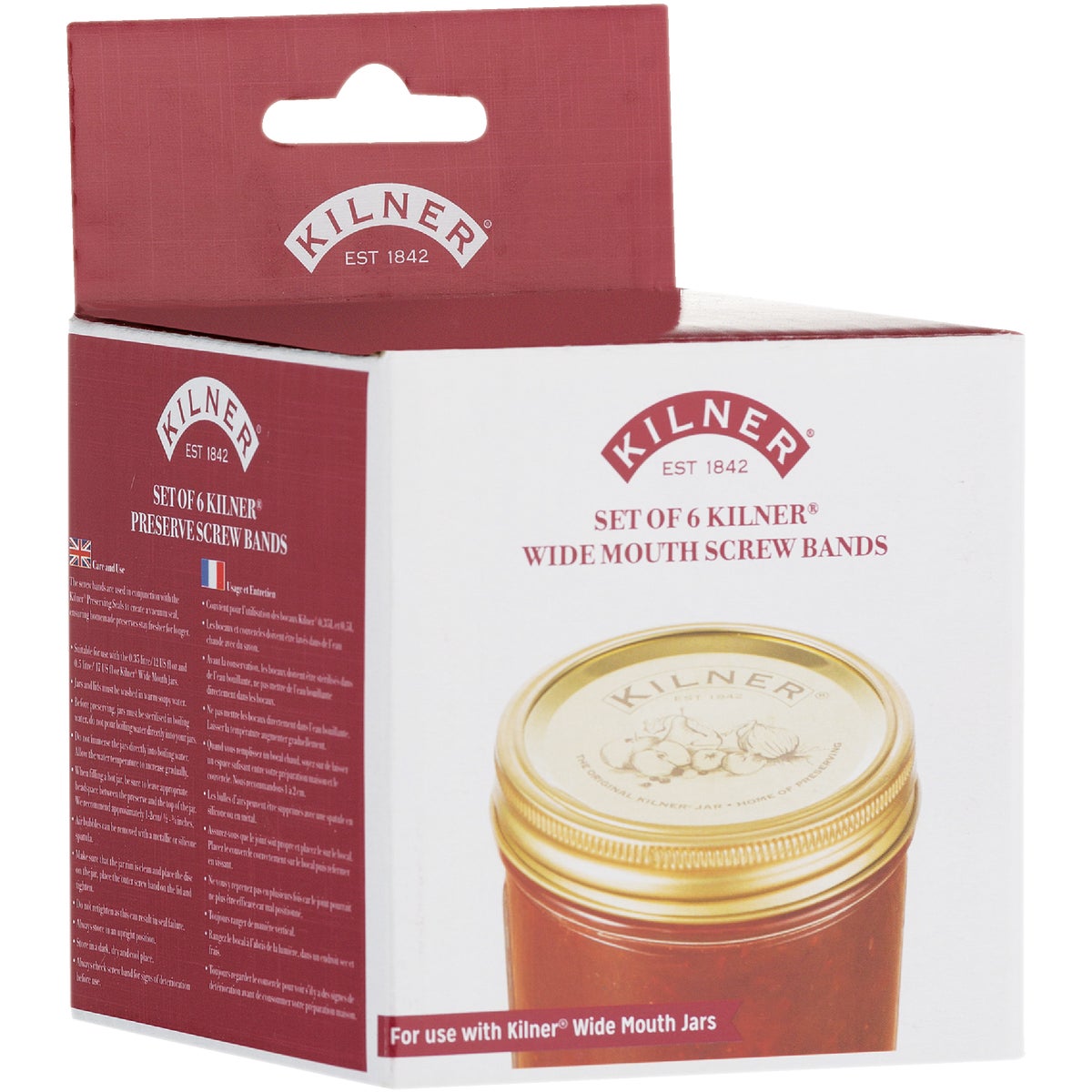 Kilner Wide Mouth Preserve Jar Screw Band (6-Count) – Hemlock Hardware