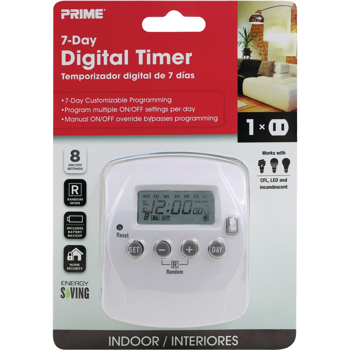 Prime 125V Indoor 7-Day Digital Timer – Hemlock Hardware