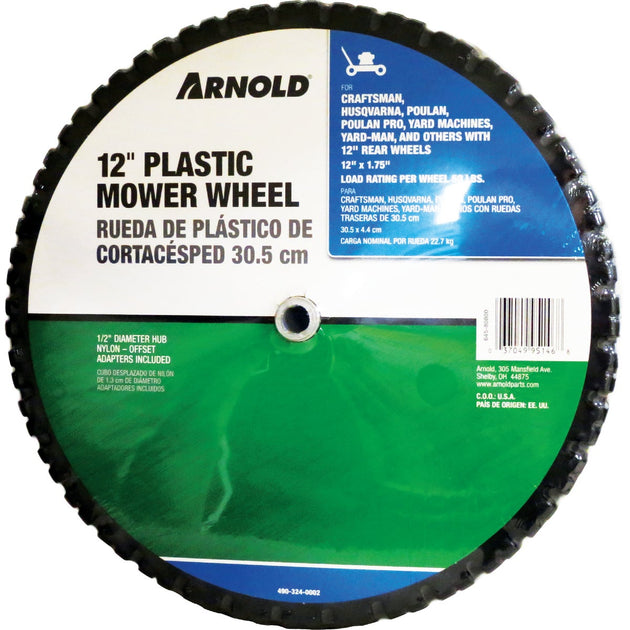 Arnold 12 In. Plastic Mower Wheel – Hemlock Hardware