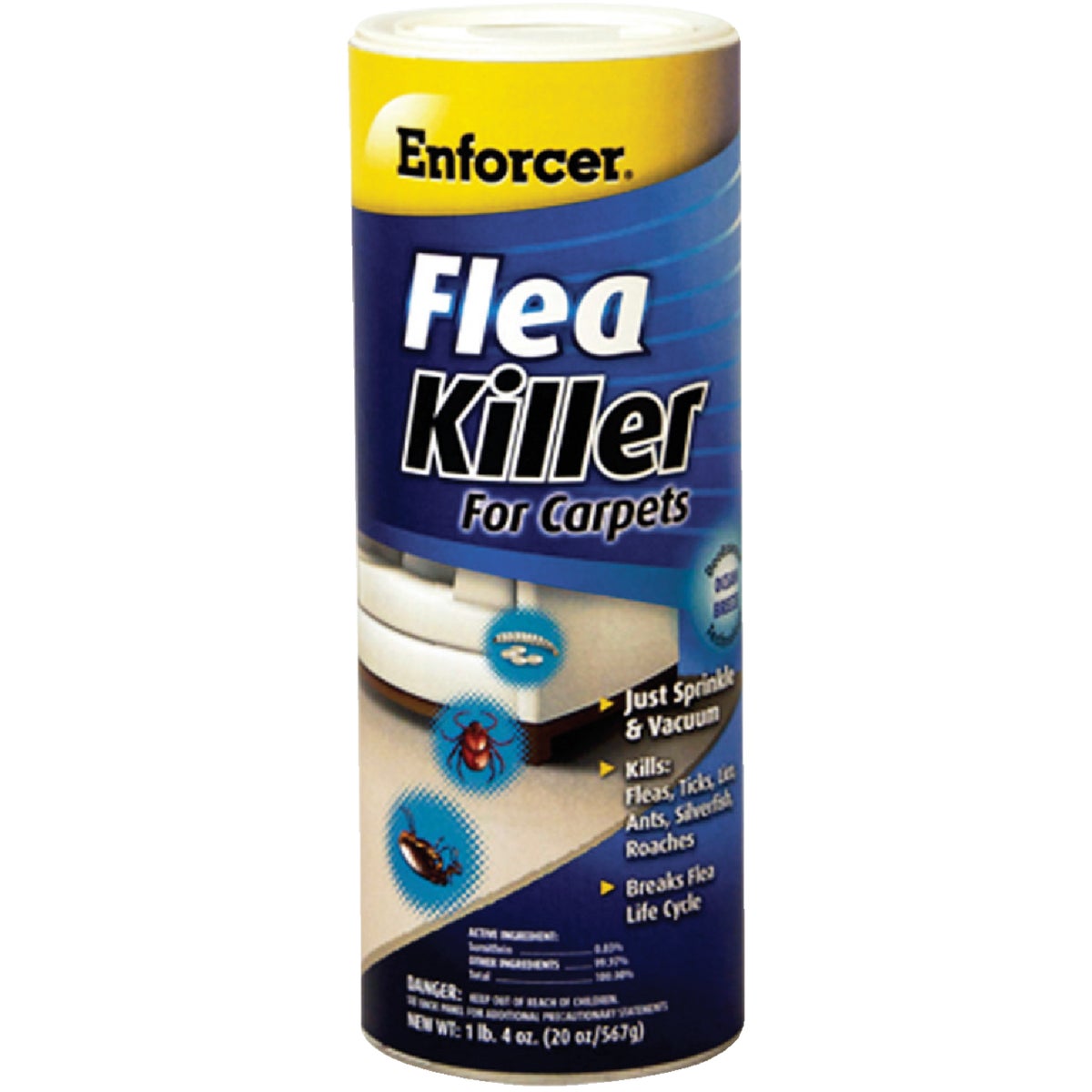 Enforcer 20 Oz. Ready To Use Powder Tick & Flea Killer For Carpets ...