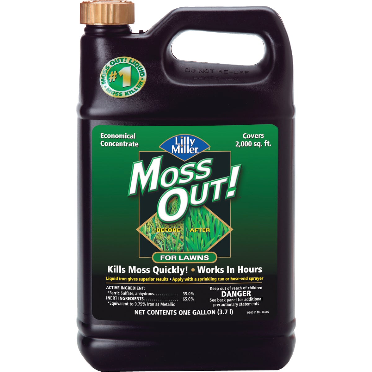 Lilly Miller MOSS OUT! 1 Gal. Concentrate Moss & Algae Killer – Hemlock ...