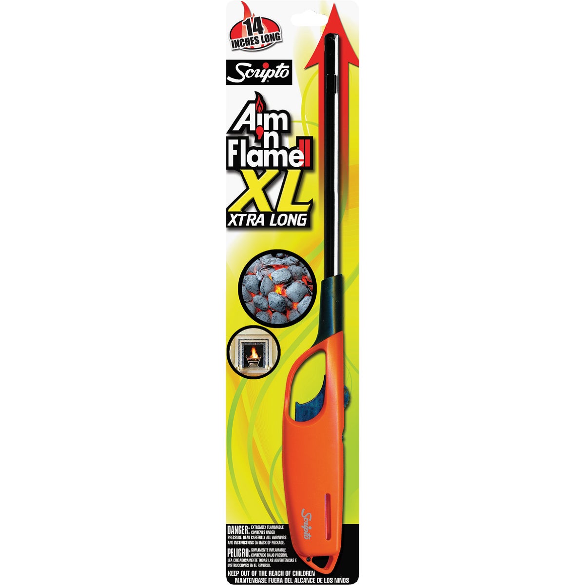 Scripto Aim 'n Flame II Nonrefillable Straight Stem EXtra Long Butane ...