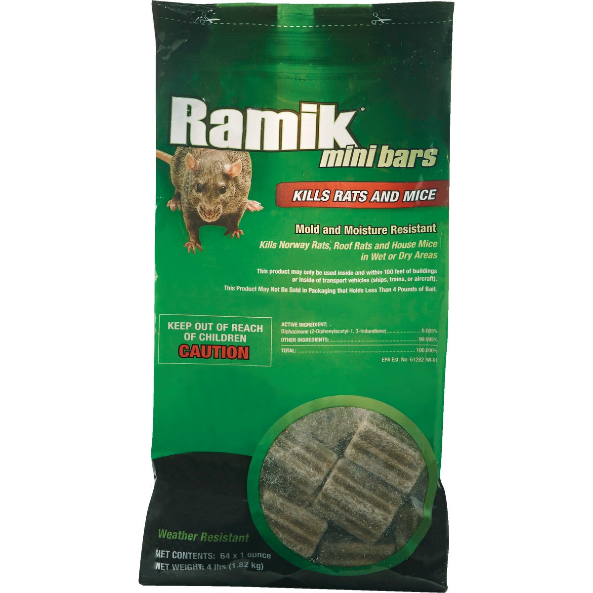 Ramik Bar Rat And Mouse Poison, 4 Lb. – Hemlock Hardware