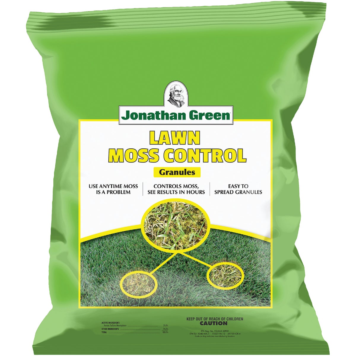 Jonathan Green 20 Lb. Ready To Use Granules Moss & Algae Killer ...