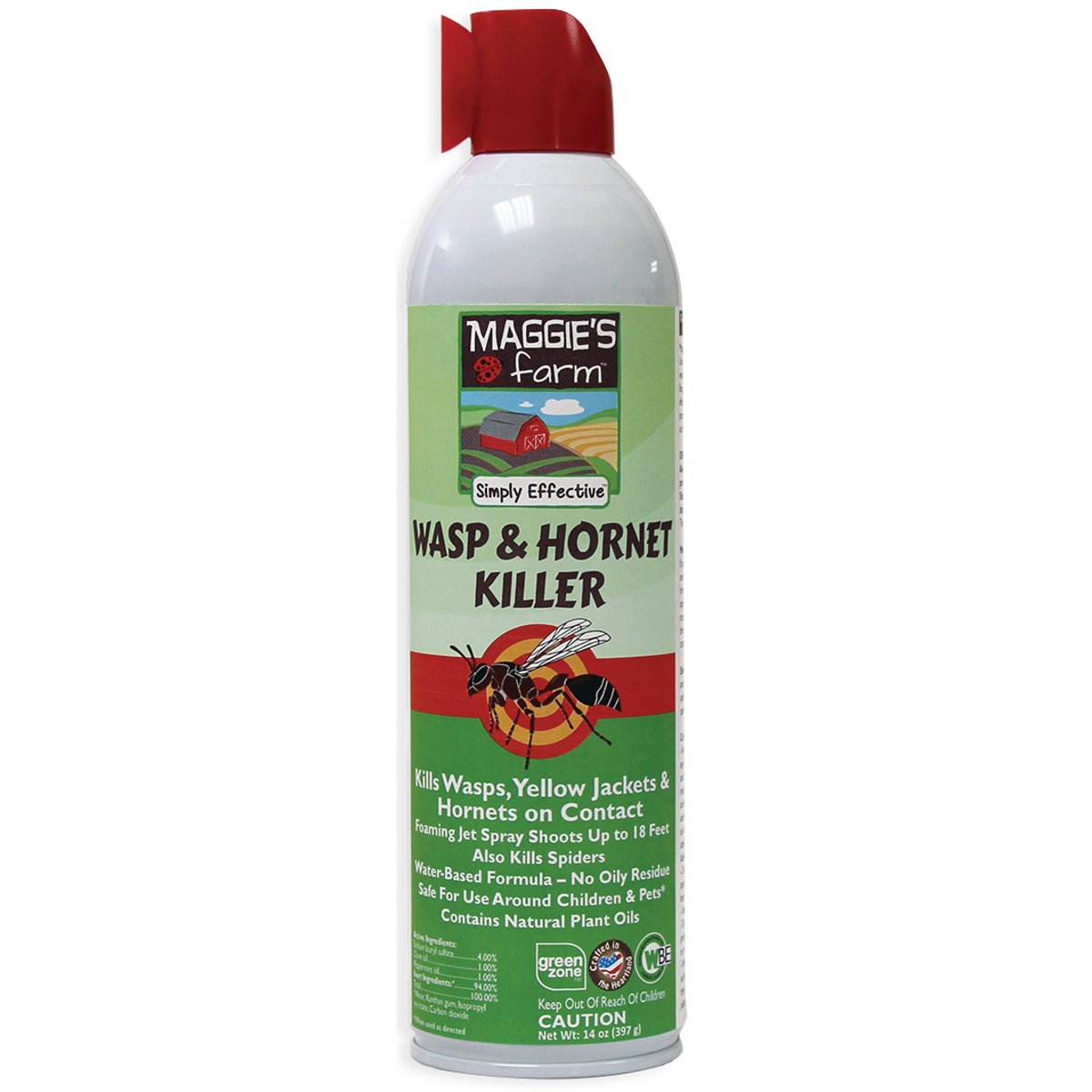 Maggie's Farm 14 Oz. Foaming Aerosol Spray Wasp & Hornet Killer ...