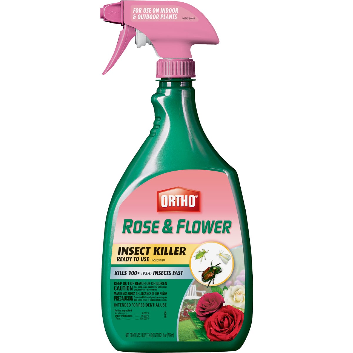 Ortho 24 Oz. Ready To Use Trigger Spray Flower & Rose Insecticide ...
