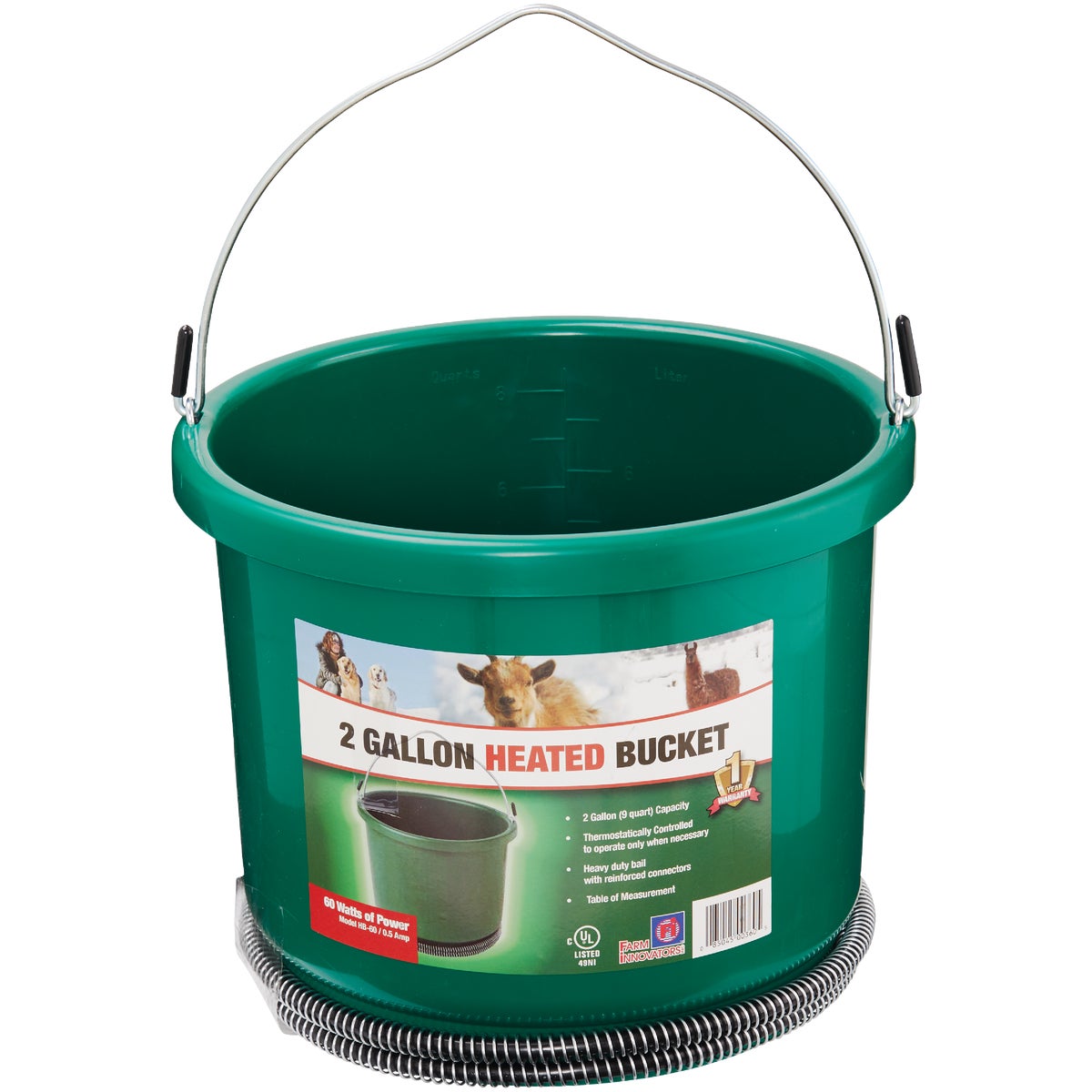 Farm Innovators 2 Gal. 60W 120V Heated Bucket – Hemlock Hardware