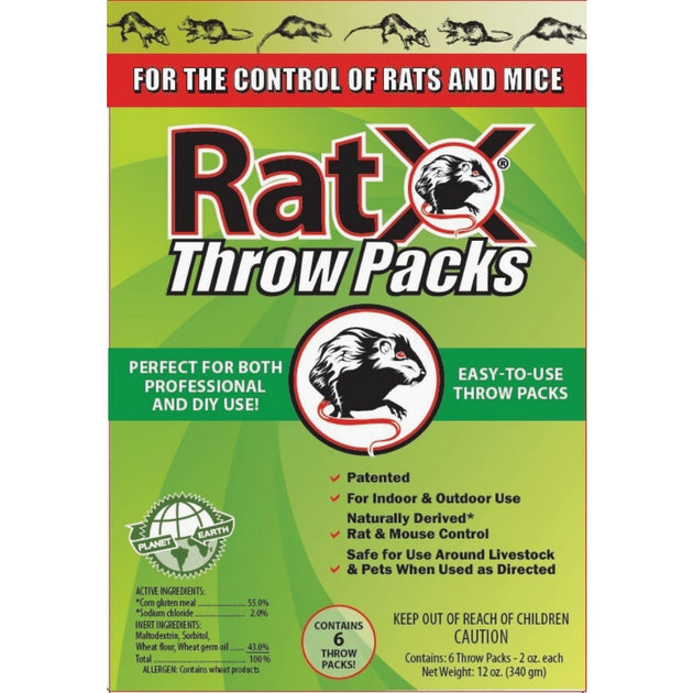 RatX Throw Packs Rat And Mouse Killer – Hemlock Hardware