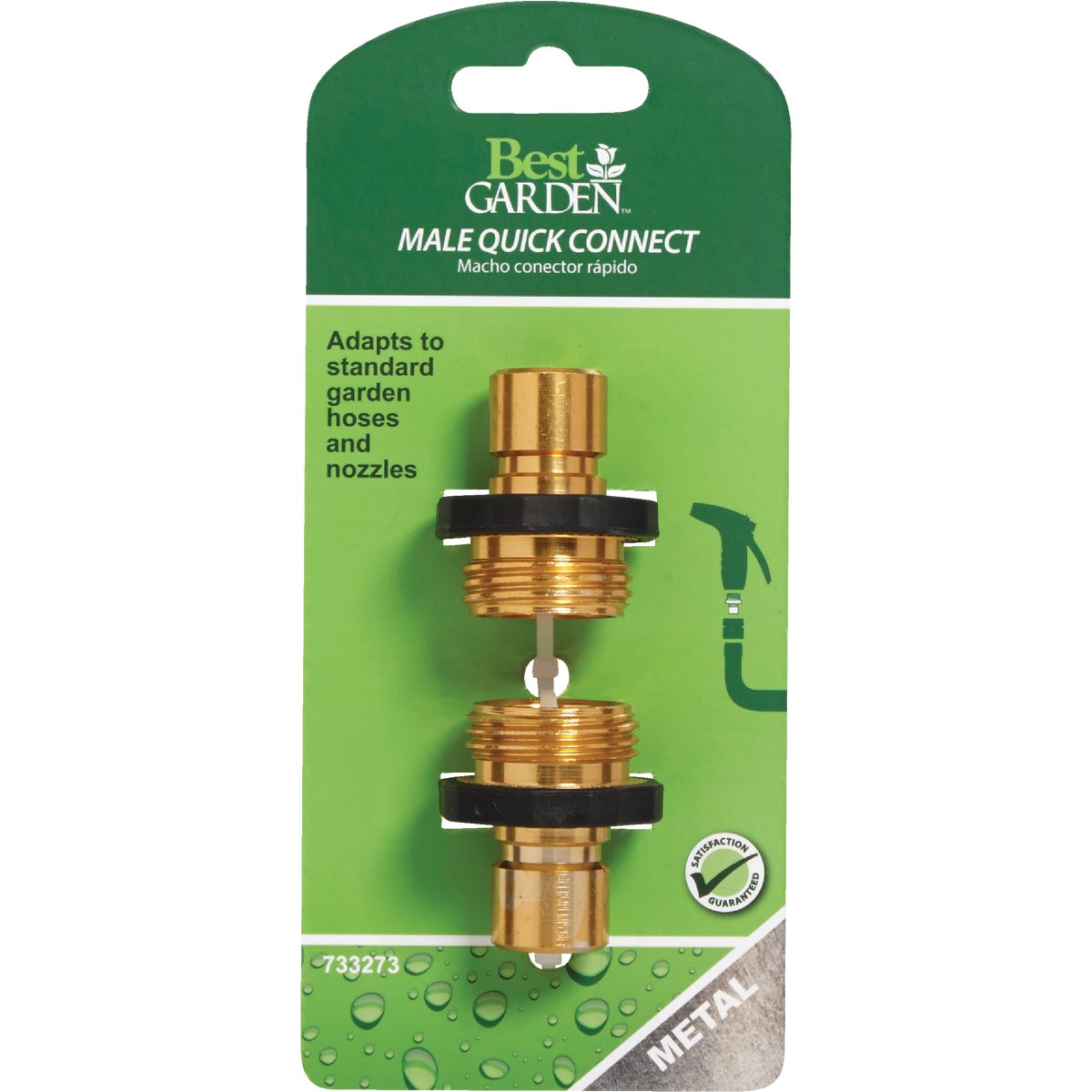 Best Garden Male Metal Quick Connect Connector (2-Pack) – Hemlock Hardware
