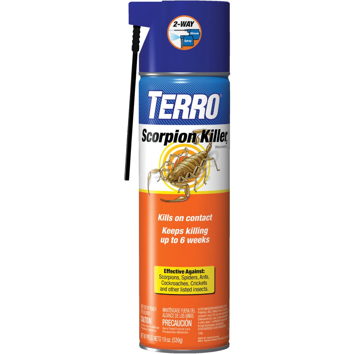 Terro 19 Oz. 2-Way Spray Aerosol Spray Scorpion & Spider Killer ...
