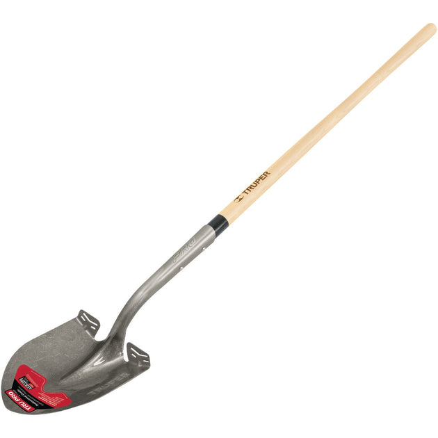 Truper Pro Wood Handle Industrial Round Point Shovel – Hemlock Hardware
