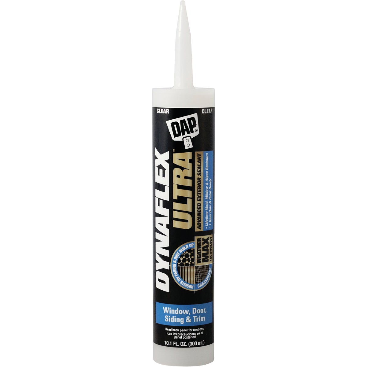 DAP DYNAFLEX ULTRA 10.1 Oz. Window, Door, Siding & Trim Sealant, Clear ...