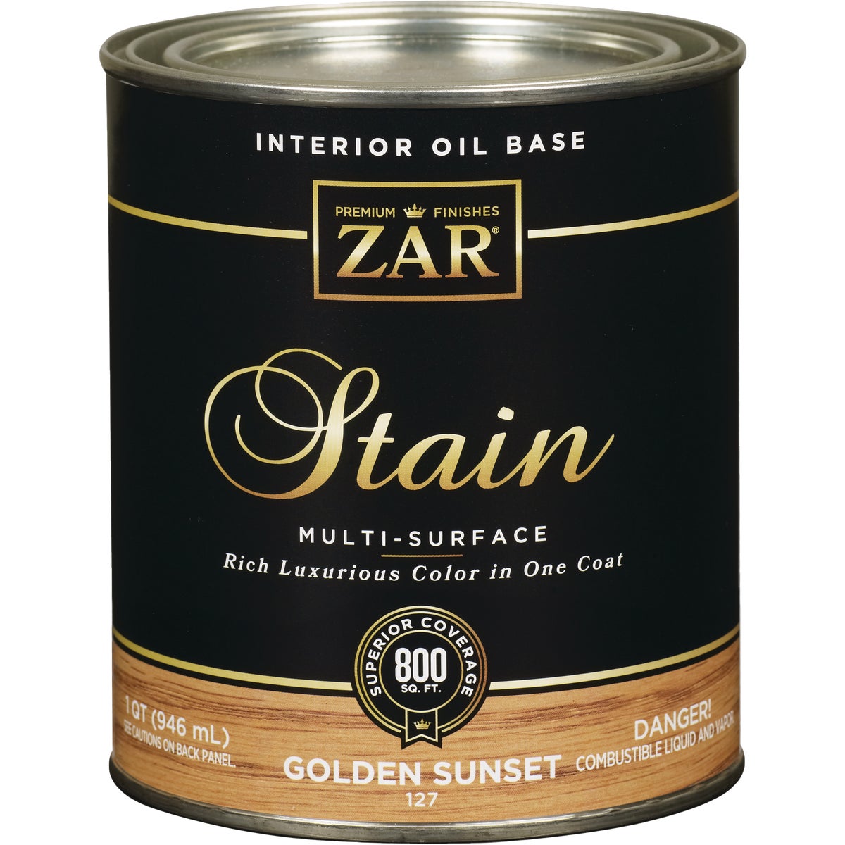 ZAR Oil-Based Wood Stain, Golden Sunset, 1 Qt. – Hemlock Hardware