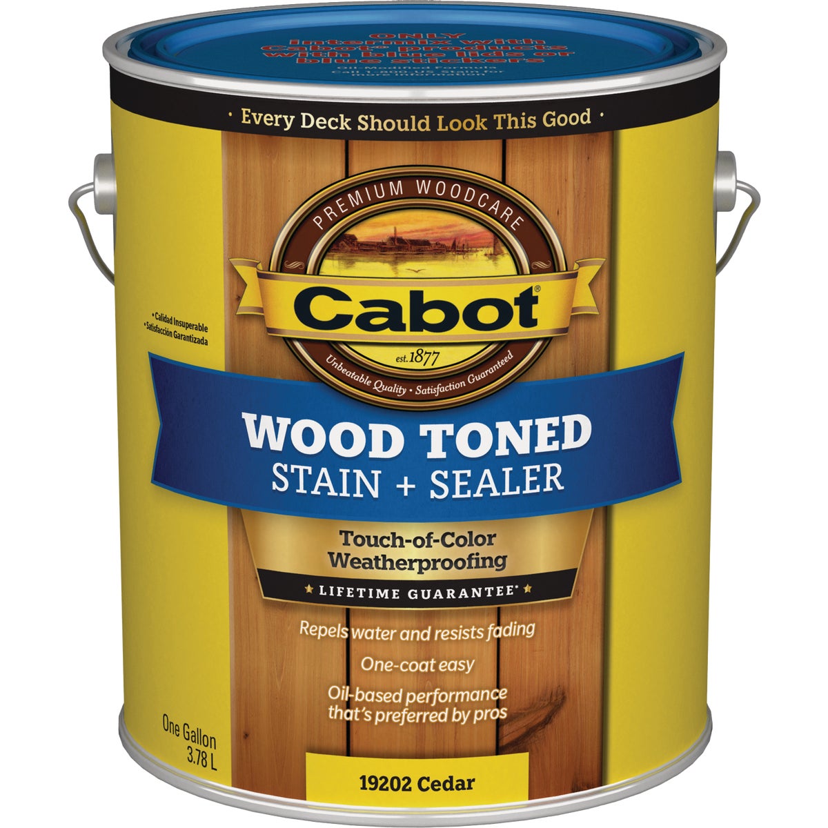 Cabot VOC Wood Toned Deck & Siding Exterior Stain, Cedar, 1 Gal ...