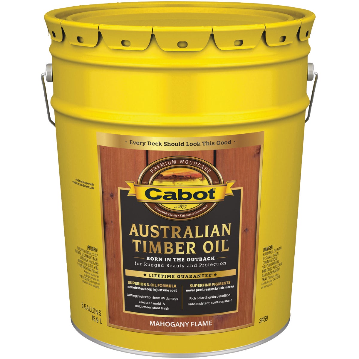 Cabot Australian Timber Oil Translucent Exterior Oil Finish, Mahogany ...