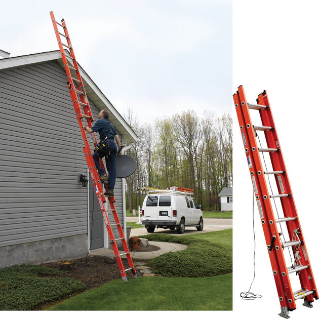 Werner Type IA Compact Fiberglass Extension Ladder – Hemlock Hardware