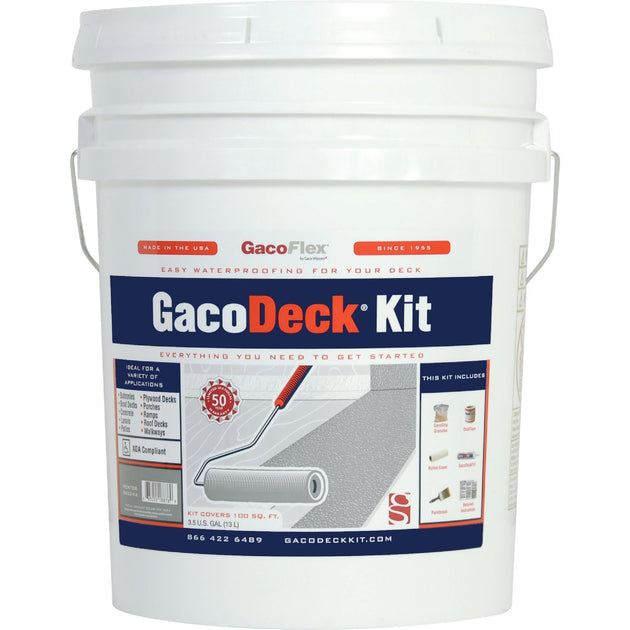 GacoFlex GacoDeck Elastomeric Deck Coating Kit – Hemlock Hardware
