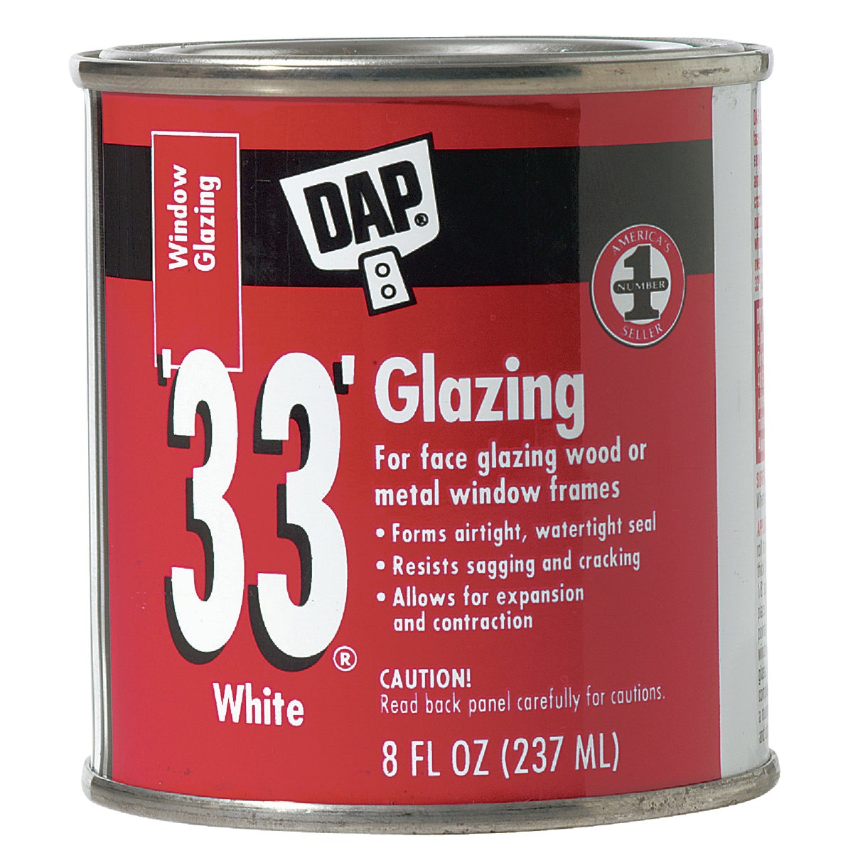 DAP 33 8 Oz. Glazing Compound – Hemlock Hardware