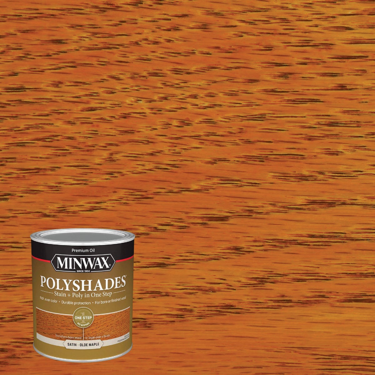 Minwax Polyshades 1 Qt. Satin Stain & Finish Polyurethane In 1-Step, O ...